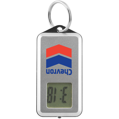 Digital Clock and LED Light Keychain